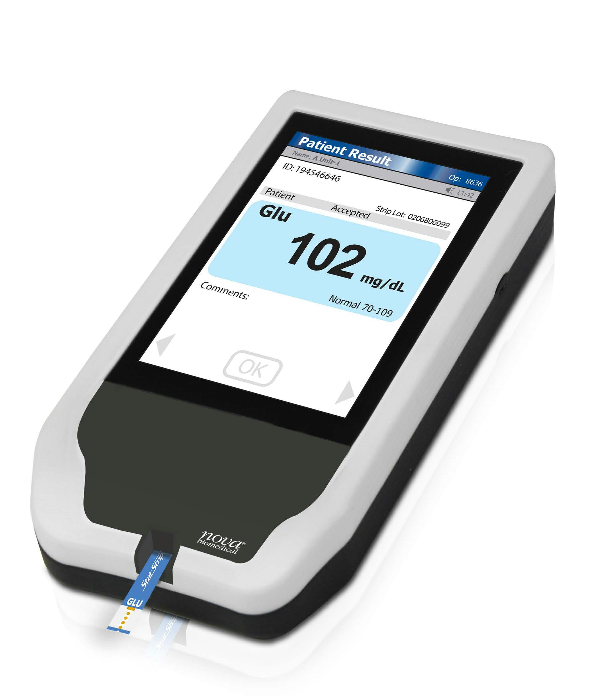 Nova Biomedical New Generation StatStrip Glucose Hospital Meter obtains ...